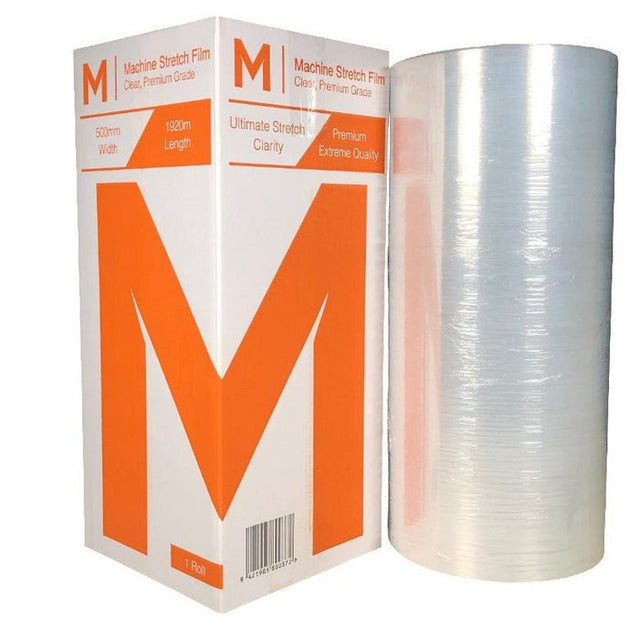 Cast Machine Stretch Film - Clear, 500mm x 1920m x 17mu - 1 Roll ...