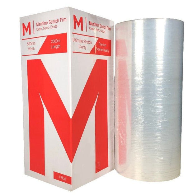 Cast Machine Stretch Film - Clear, 500mm x 2500m x 12mu - 1 Roll ...