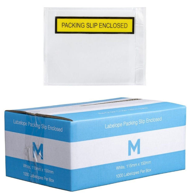 Plastic Labelope Packing Slip Enclosed - White, 115mm x 150mm - 1000 S ...