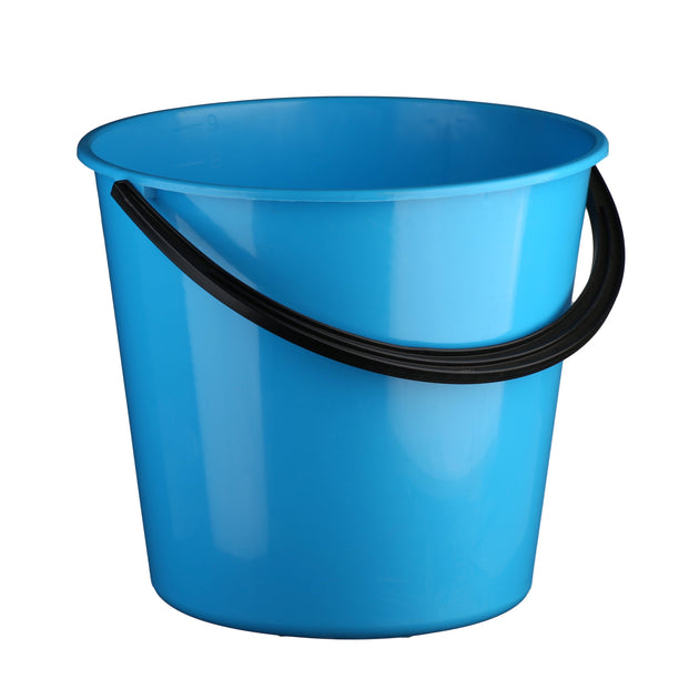 Round Bucket - Blue, 9.6L Capacity - 1 Bucket | Essential Supplies